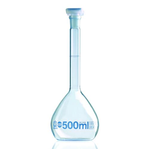 Brand Volumetric flask borosilicate 33 class A (50ml, blue markings ...
